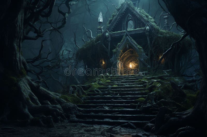 Wicked Witchs Lair a Wicked Witchs Lair Hidden Stock Illustration ...