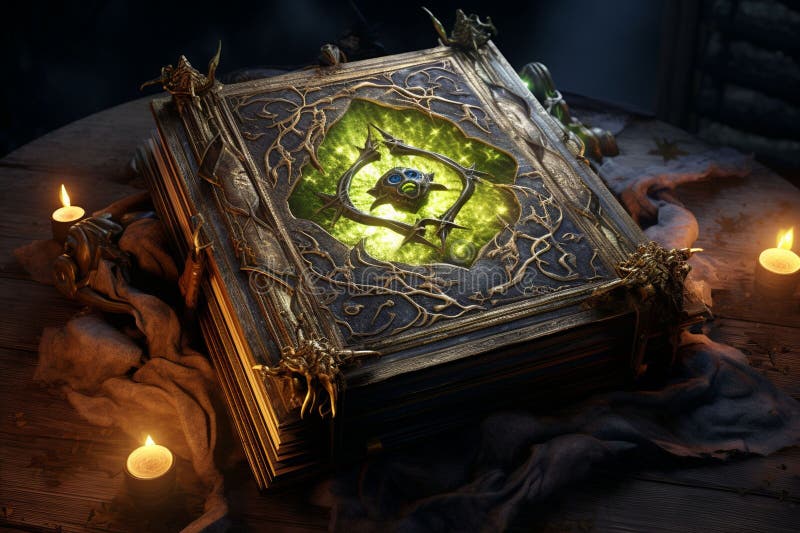 Wicked Witchs Spellbook a Wicked Witchs Stock Illustration ...