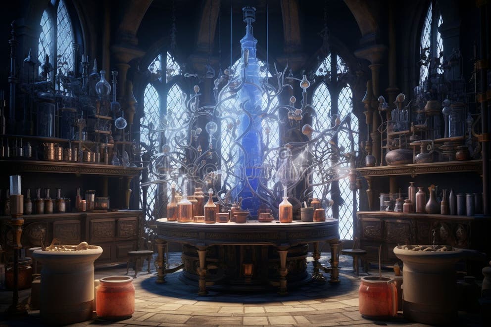 Wicked Wizards Laboratory a Wicked Wizards Stock Illustration ...