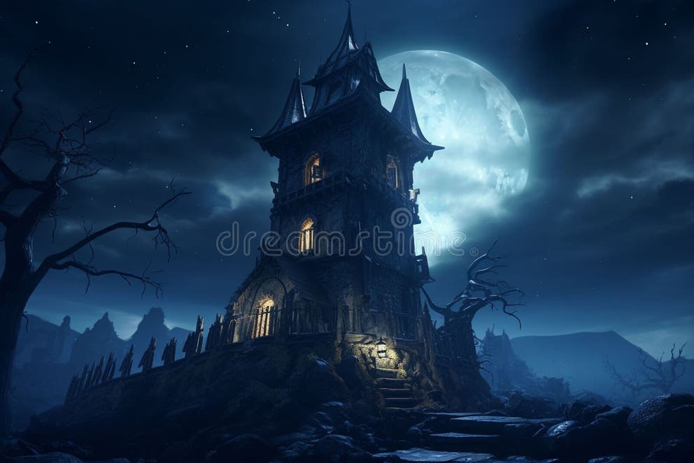 Wicked Wizards Tower a Wicked Wizards Tower with Stock Illustration ...