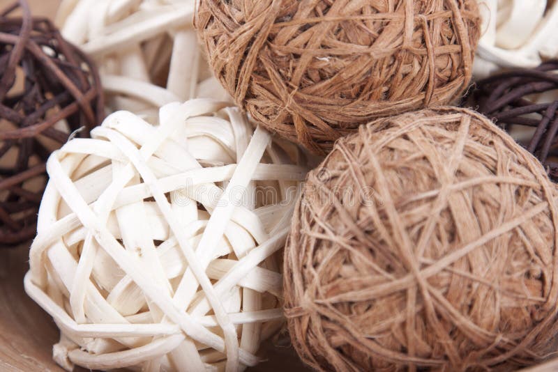 Wicker balls stock image. Image of ornamental, fibre, design - 8862283