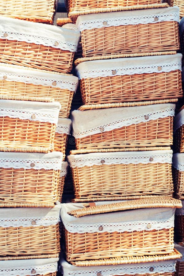 Wicker baskets stock photo. Image of baskets, handmade - 33486604