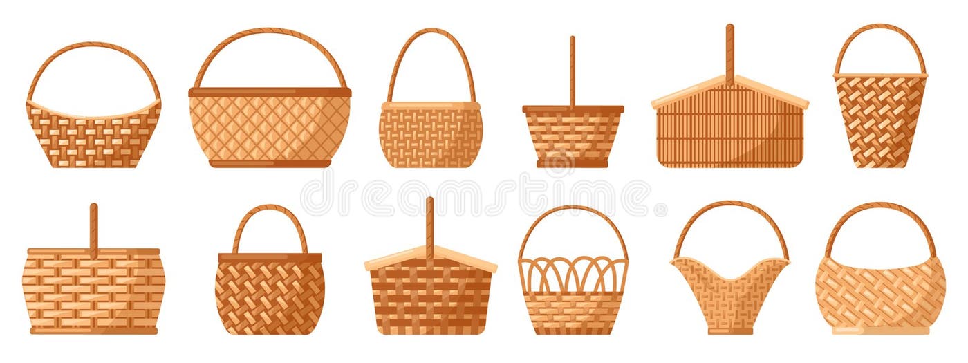 Empty Straw Hampers Stock Illustrations – 36 Empty Straw Hampers Stock ...