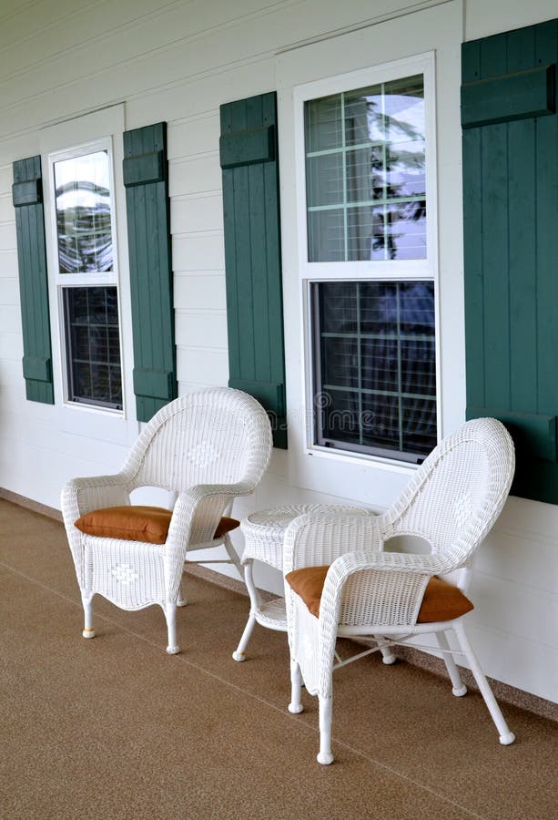 Wicker Chairs stock image. Image of chair, cushion, chairs - 38283387