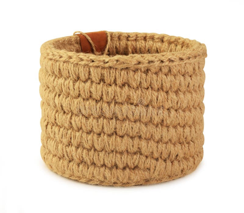 Wicker flower pot isolated stock photo. Image of furniture - 237642820