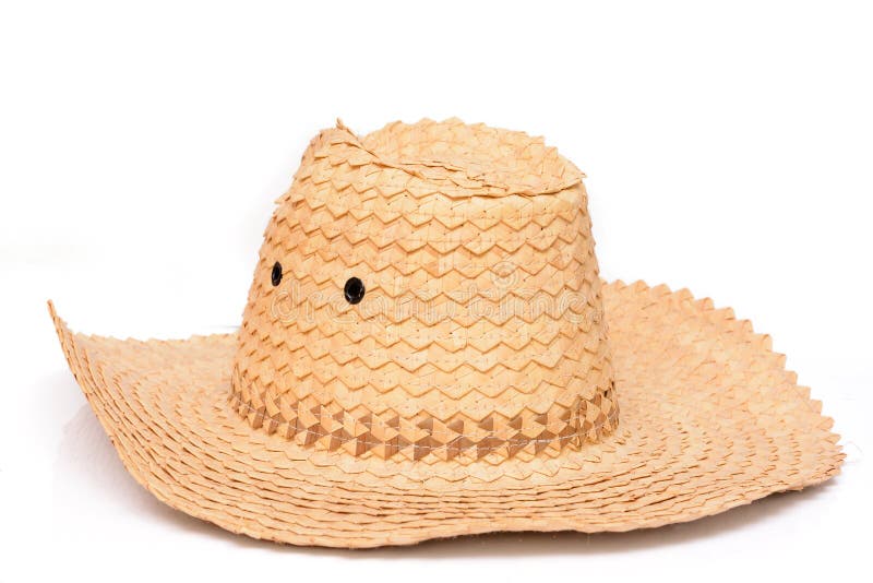 Wicker hat isolated stock photo. Image of wear, handmade - 41570330