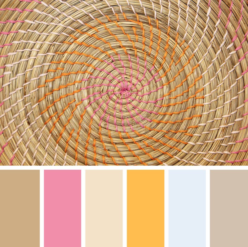 Wicker Placemat, Colour Palette Swatches. Stock Photo - Image of choice ...