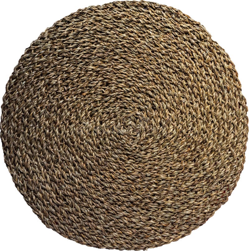 Wicker Rattan Circle Texture Isolated Stock Photo - Image of wickerwork ...