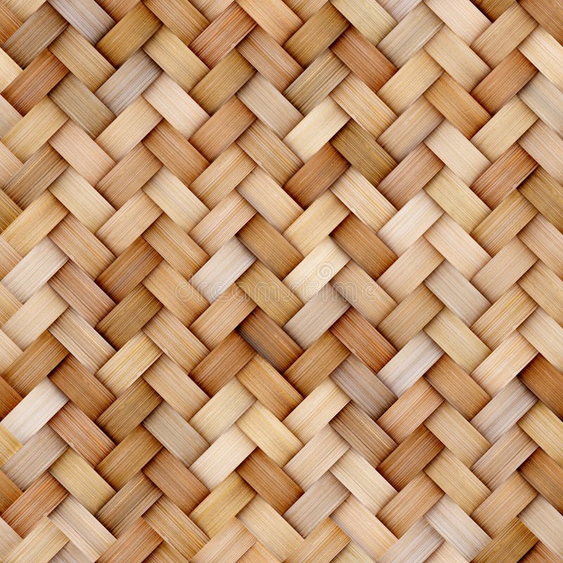 Wicker Rattan Seamless Texture for CG Stock Image - Image of abstract ...