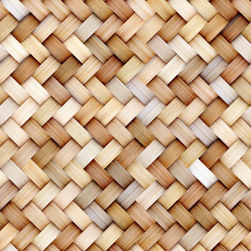 Wicker Rattan Seamless Texture for CG Stock Photo - Image of wickerwork ...