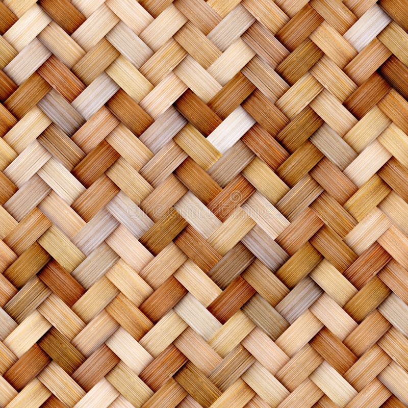 Wicker Rattan Seamless Texture for CG Stock Image - Image of detail ...