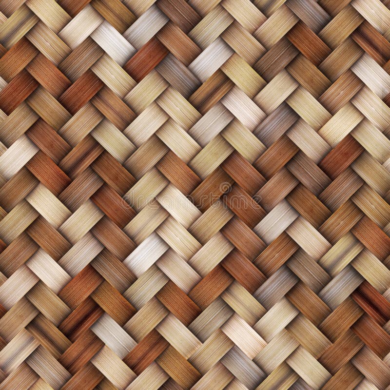 Wicker Rattan Seamless Texture for CG Stock Image - Image of mesh ...