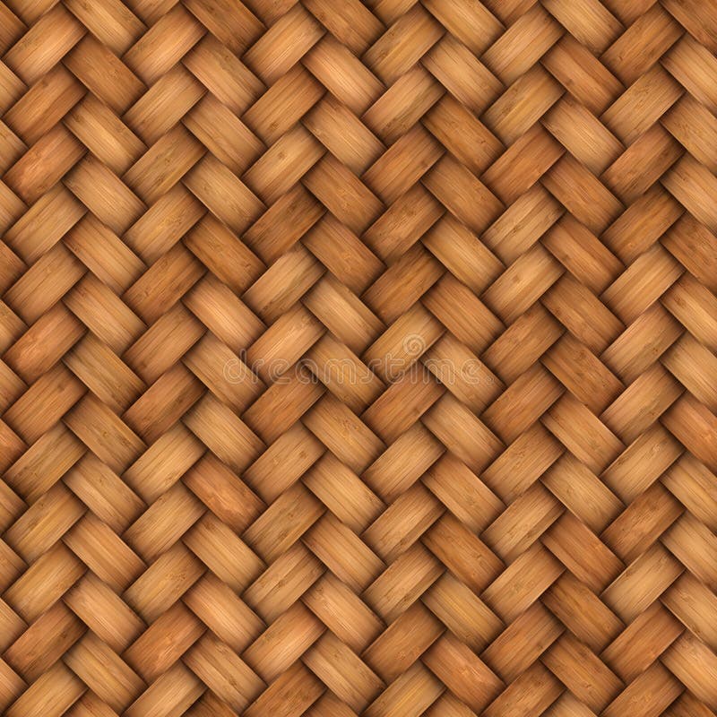 Wicker Rattan Seamless Texture for CG Stock Image - Image of abstract ...
