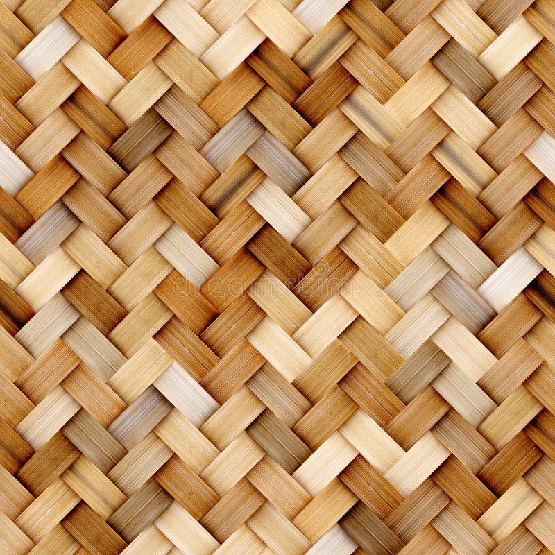 Wicker Rattan Seamless Texture for CG Stock Image - Image of mesh ...