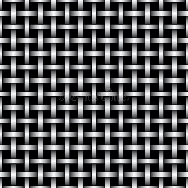 Wicker Seamless Pattern In Light Grey. Basket Weave Stock Vector ...