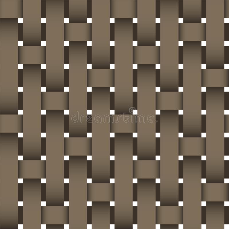 Wicker Seamless Pattern In Light Grey. Basket Weave Stock Vector ...