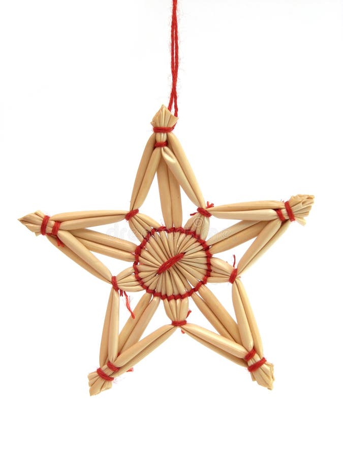 Wicker star stock image. Image of single, wheat, white - 3581049