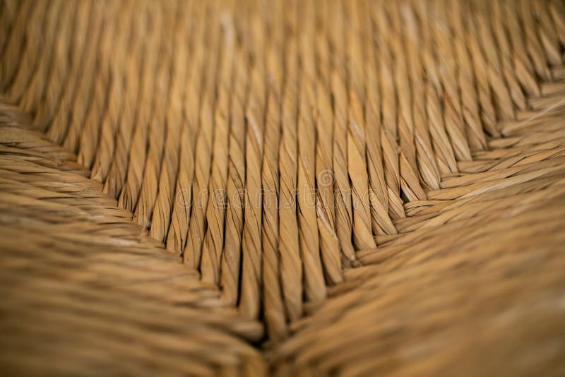Wicker Texture and Background. Close Up View of Handmade Wicker Chair ...