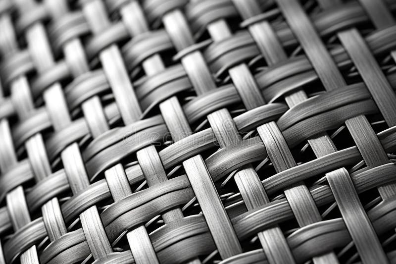 Wicker Material Structure Background - Generative AI Stock Illustration ...