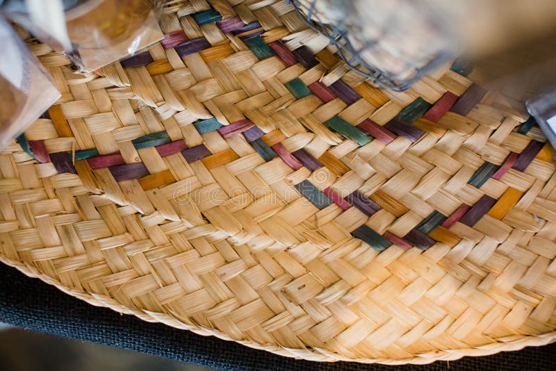 Wicker Woven Texture Background Weaving from Straw Stock Photo - Image ...