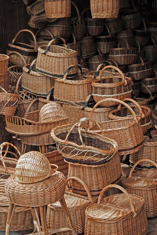 Wickerworker stock photo. Image of working, ancient, basketwork - 870912