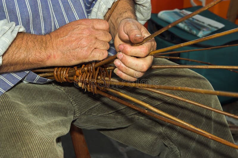 Wickerwork trade, stock image. Image of baskets, basket - 17390181