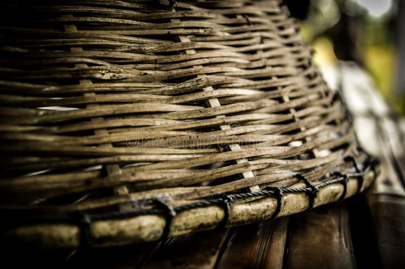 Wickerwork of Villagers in Thailand Stock Photo - Image of texture ...