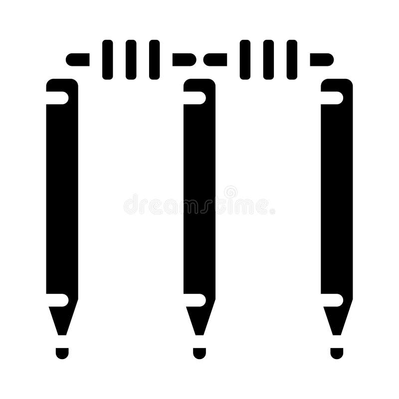 Wicket Accessory Glyph Icon Vector Illustration Stock Vector ...