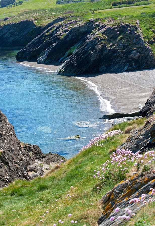 Wicklow beach stock photo. Image of sunny, coast, strong - 39693000
