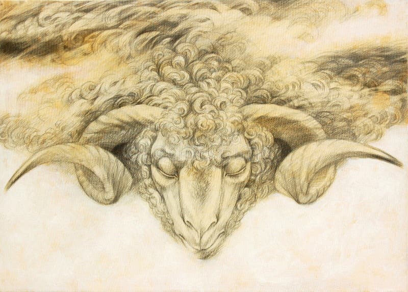 Widder stock abbildung. Illustration von tierkreis, kunst - 10969733