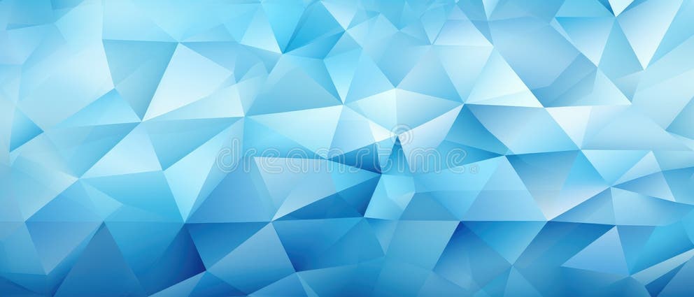 A Wide Abstract Light Blue Texture Enhanced by a Geometric Triangular 3D Triangles Pattern ...