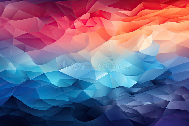 Wide-angle Abstract Background Incorporating Low Polygon Shapes, Lines ...