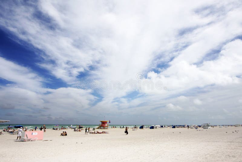 Florida Beach View from Ocean Stock Image - Image of beauty, city: 1221067