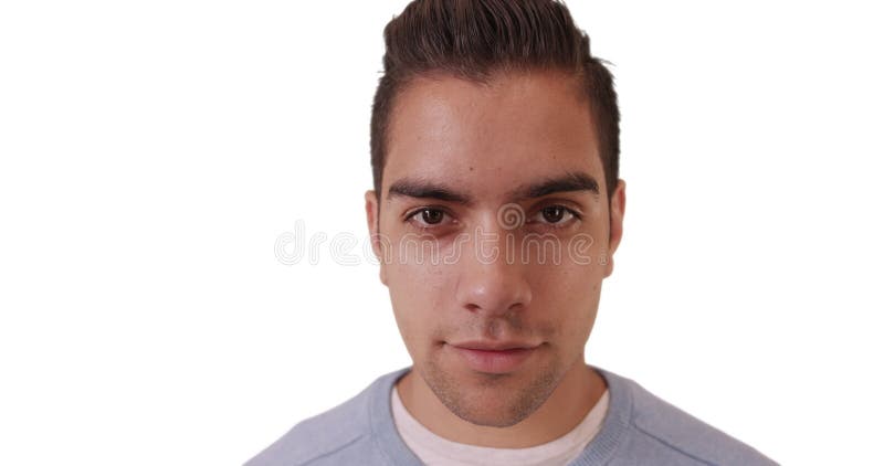 Wide Angle Portrait of Man from Above Stock Photo - Image of pockets ...