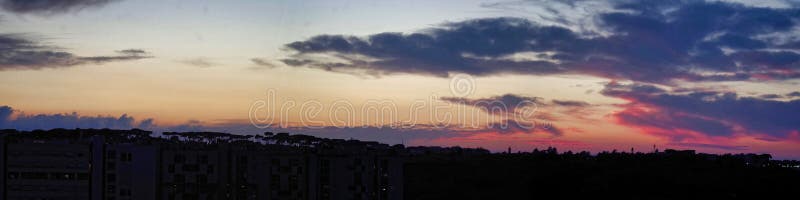 A Wide Angle View of Cloudy Landscape Stock Image - Image of cloudy ...