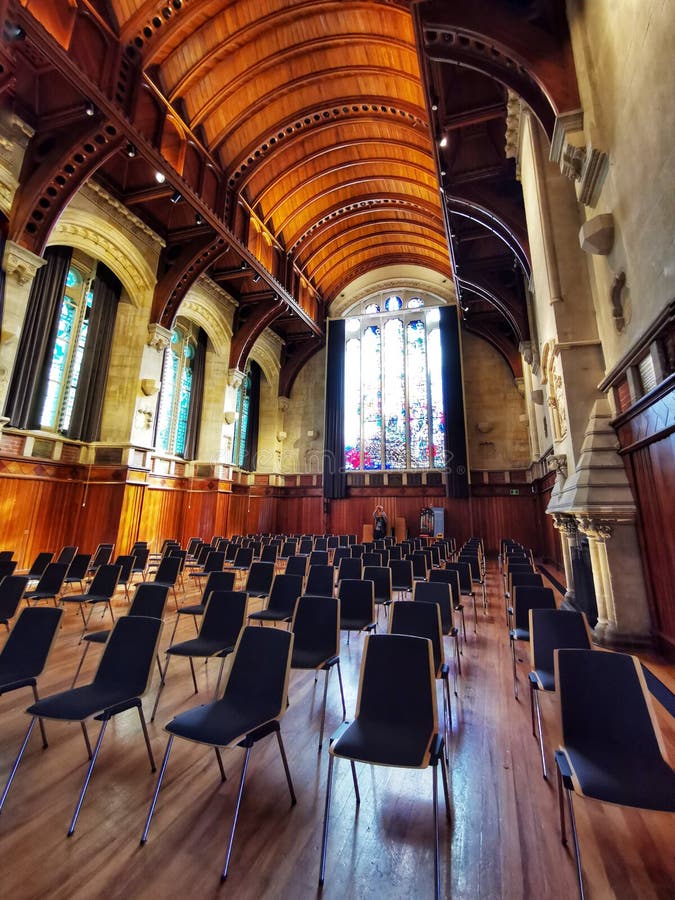 A Wide-angle Image of Raws of Chairs at the University of Canterbury ...
