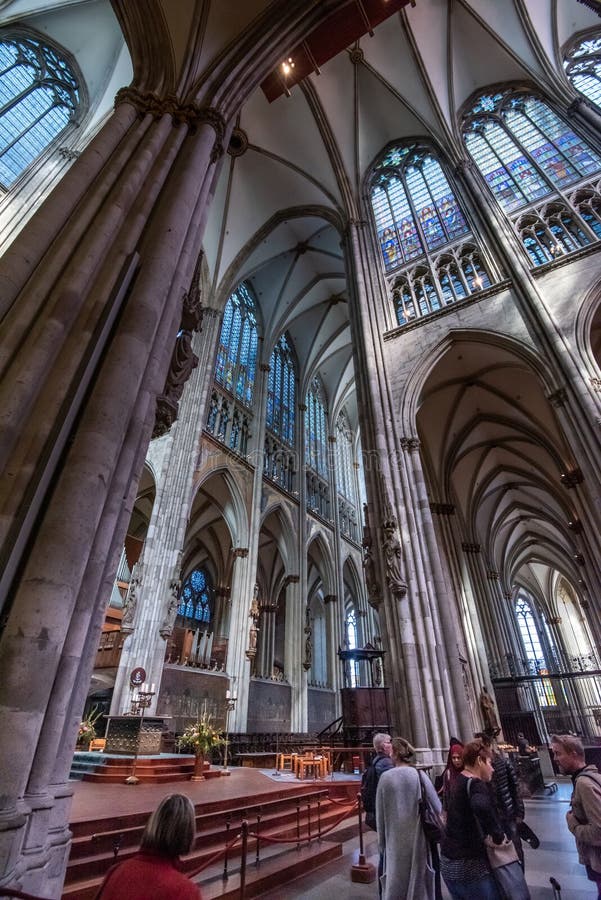 Wide Angle Interior View of the Cologne Cathedral... Editorial Stock ...