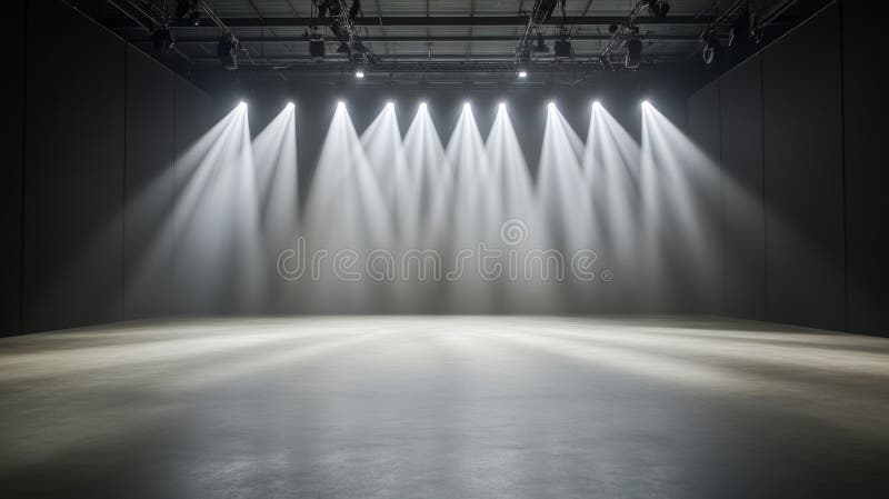 Bright Spotlight Stark Interior Dramatic Shadows Light Stock Photos ...