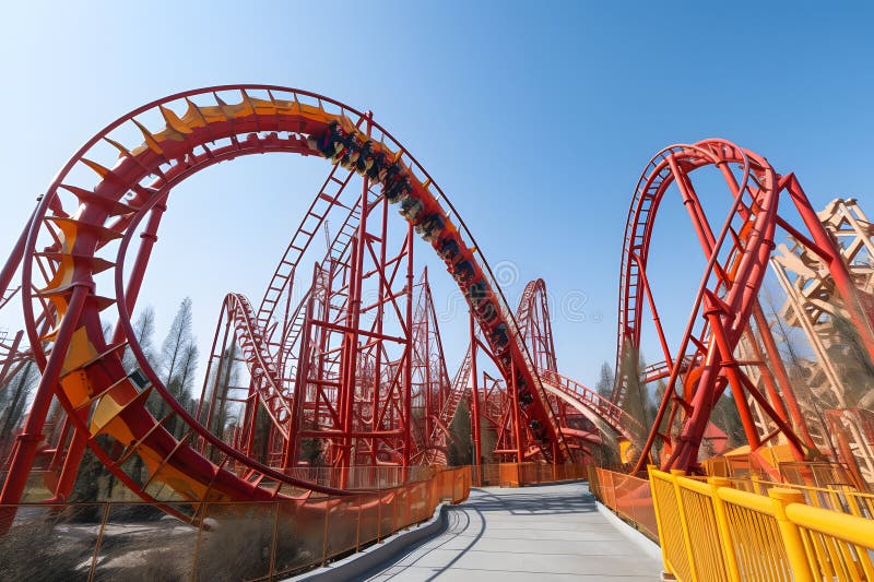 Curve Roller Coaster Stock Illustrations – 94 Curve Roller Coaster ...