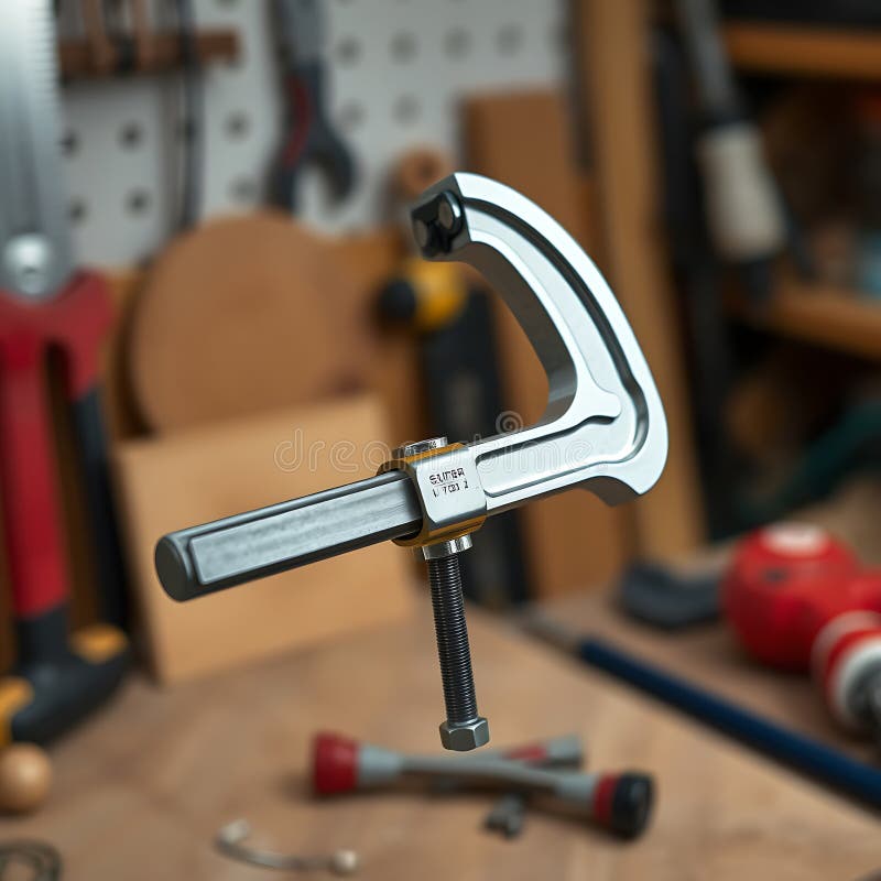 A Wide Angle Photo Showing a Row of Different Sized Clamping Tools in ...
