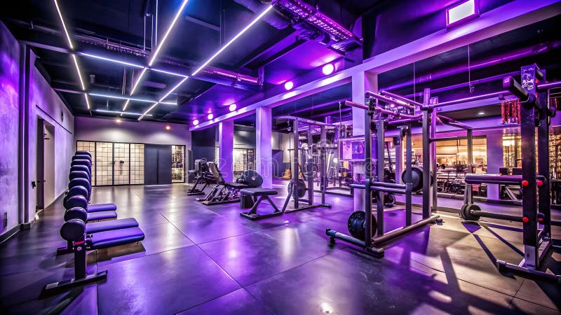 Wide Angle Photography of an Empty Modern Gym Room Interior Full of ...
