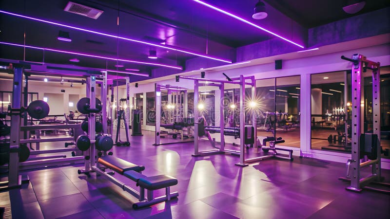 Wide Angle Photography of an Empty Modern Gym Room Interior Full of ...