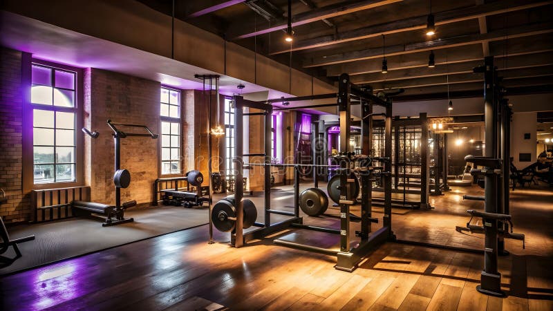 Wide Angle Photography of an Empty Modern Gym Room Interior Full of ...