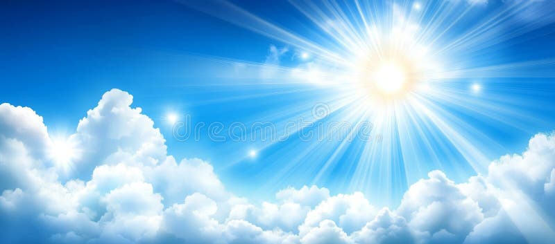 A Wide-angle Shot of a Blue Sky Illuminated by a Bright Midday Sun ...