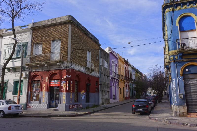Wide Angle Shot of a Building Surrounded by Trees and Cars Editorial ...