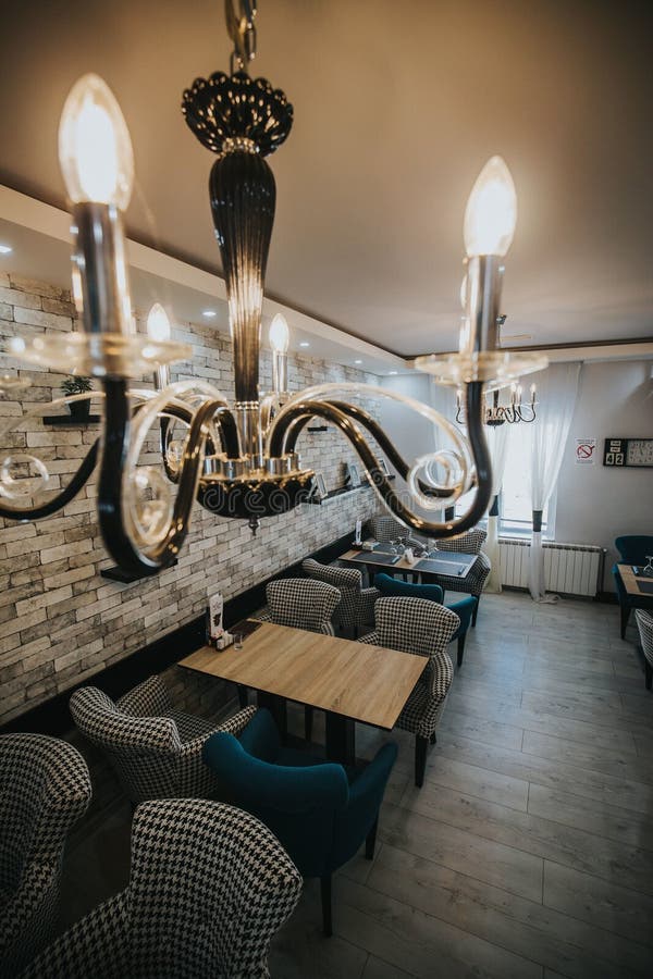 Wide angle shot of caffe stock image. Image of angle - 214248279