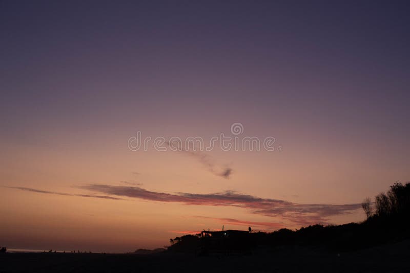 Wide Angle Shot of the Clouds in the Sky during a Sunset Stock Image ...