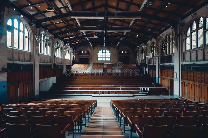 A Wide-angle Shot of an Empty Graduation Venue. AI Generated Stock ...