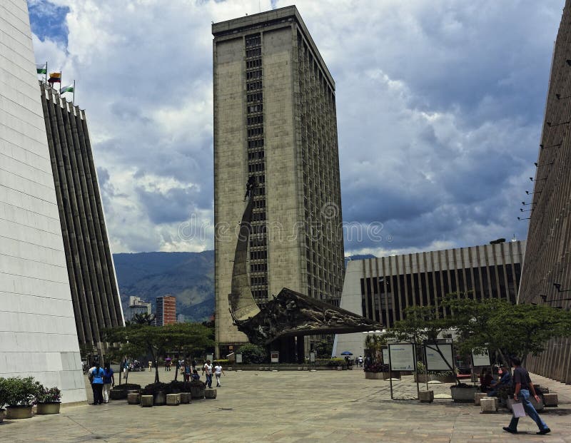 Wide Angle Shot of a Large Building Under a Sky Full of Clouds ...