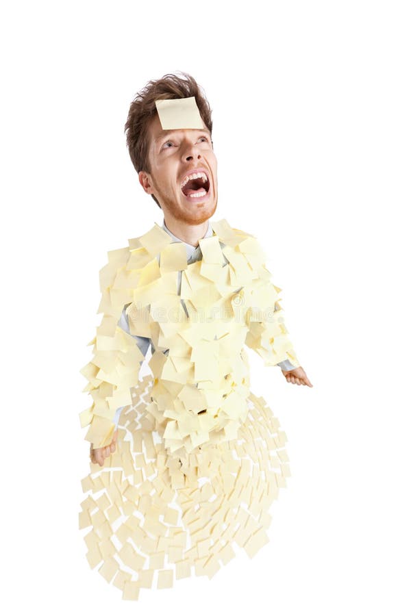 Wide Angle Shot of Young Man with a Stickers Stock Photo - Image of ...